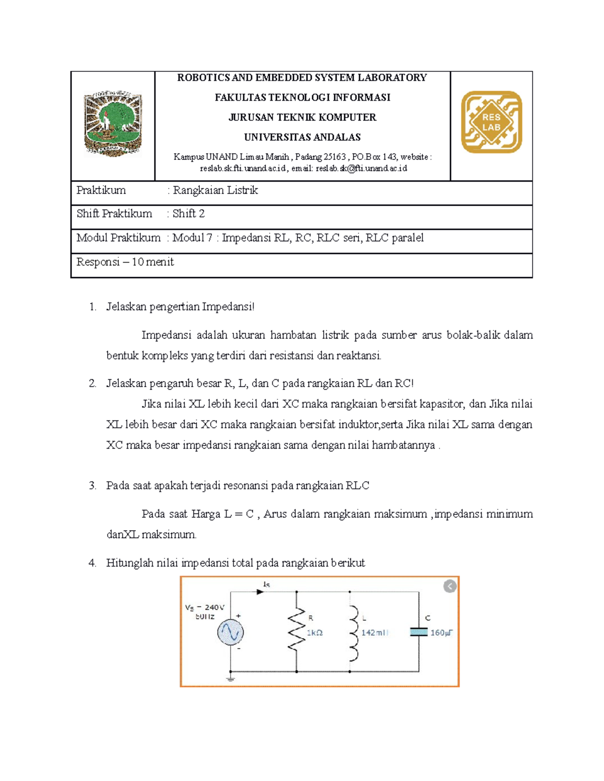 Responsi Modul 7111 - Bahan Praktikum - ROBOTICS AND EMBEDDED SYSTEM LABORATORY FAKULTAS ...