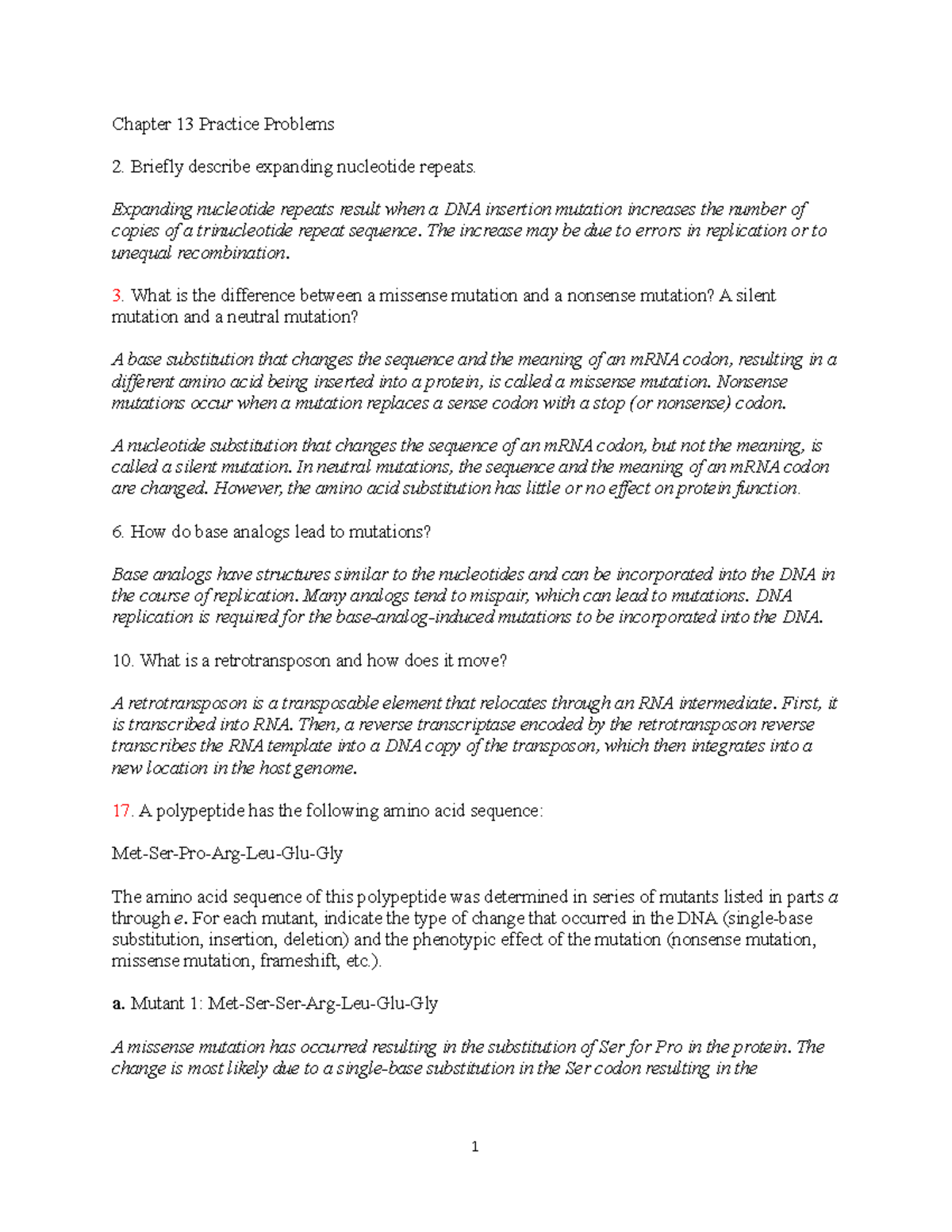 Chapter 13 Practice Problems - Chapter 13 Practice Problems Briefly describe expanding ...