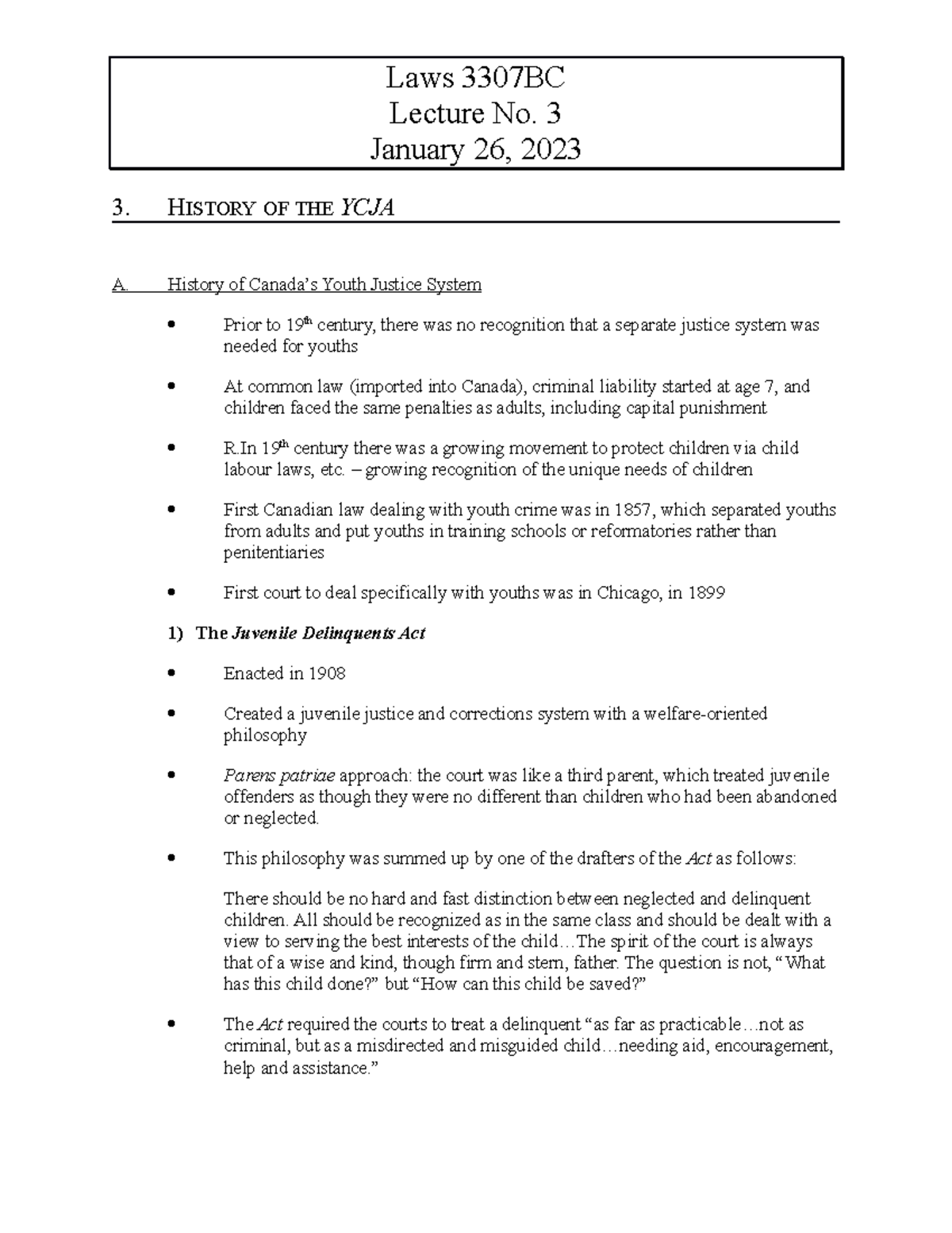 2023-01-26, Lecture 3 (Word) - Laws 3307BC Lecture No. 3 January 26 ...