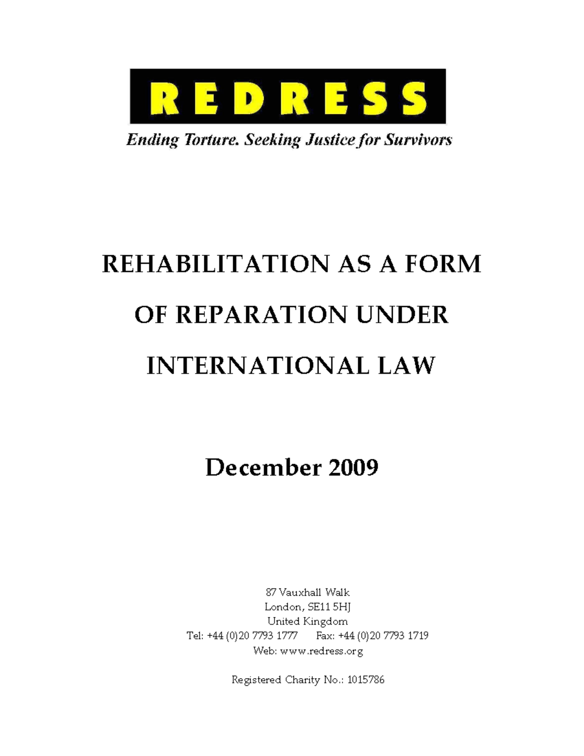 4c46c5972 - Lecture notes 2 - REHABILITATION AS A FORM OF REPARATION ...