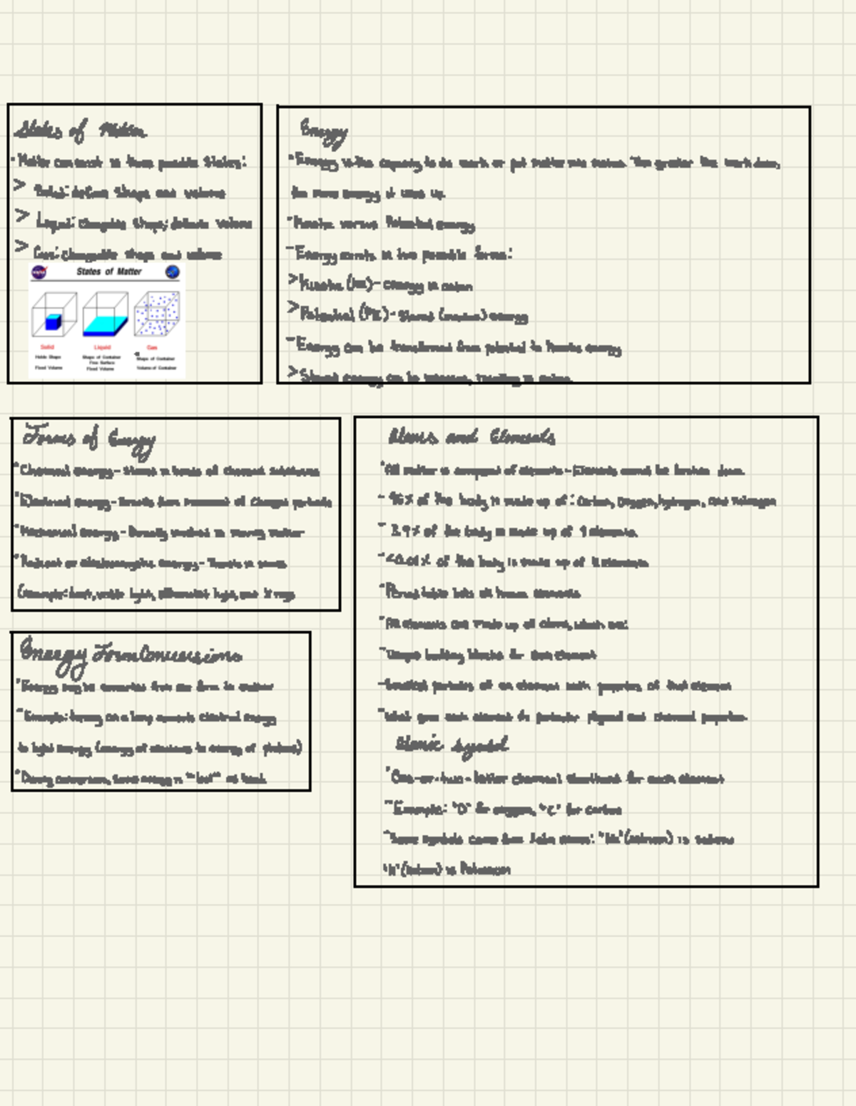 Bio Workshop energy and matter lecture - Statesof Matter Energy ...