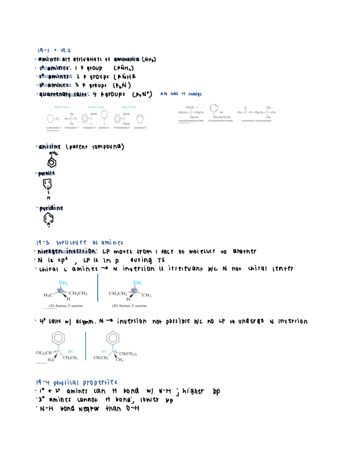 Chapter 19 notes - Summary Organic Chemistry 2 - Intine fitderivatives ...