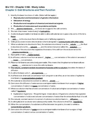 Bio 112 - Chapter 4 SB study notes - Copy - Bio 112 – Chapter 4 SB ...