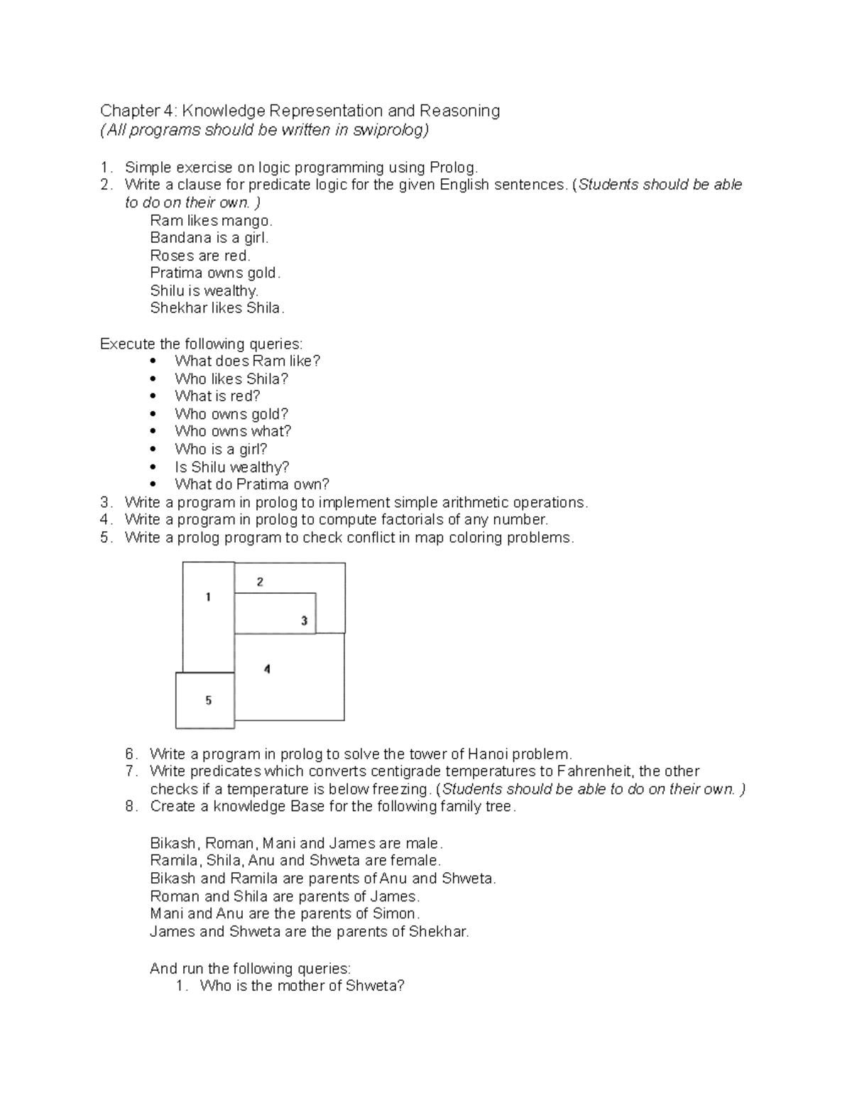 Lab Activities - questions - Chapter 4: Knowledge Representation and ...