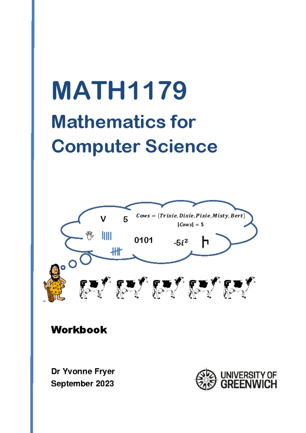 MATH1179 Workbook 2324 - Mathematics for Computer Science Workbook Dr ...
