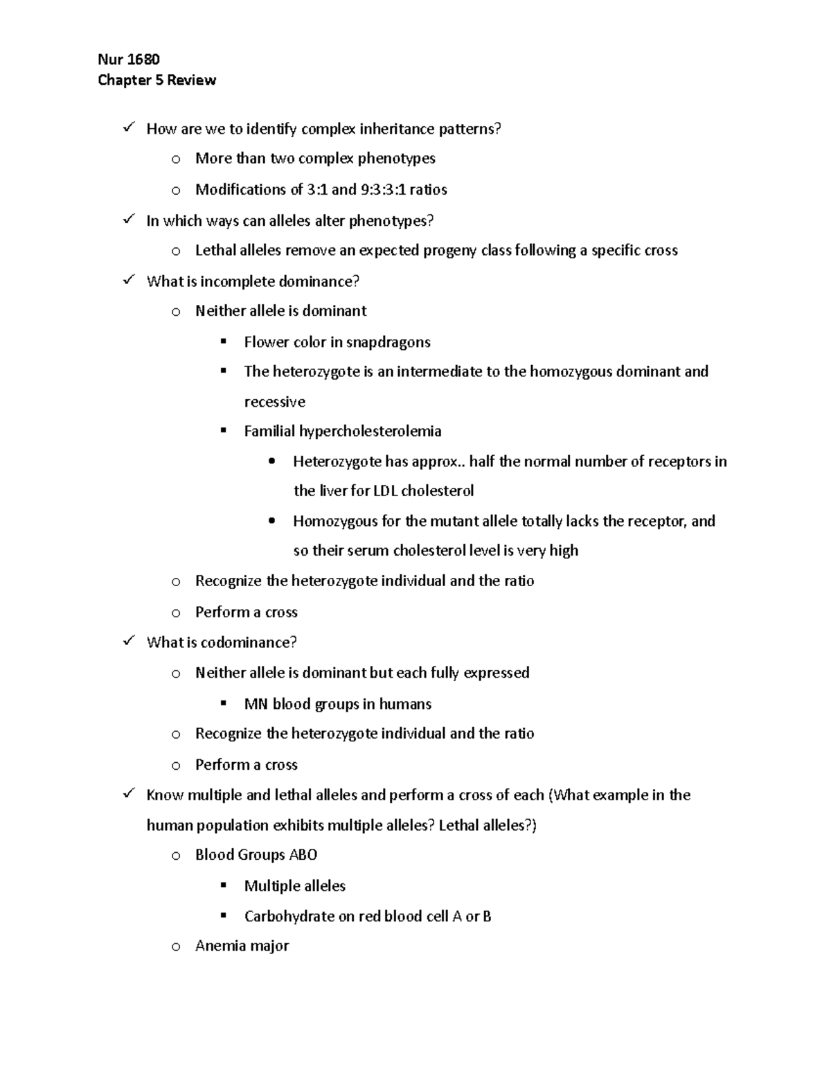 Ch 5 Review - Nur 1680 Chapter 5 Review How are we to identify complex ...
