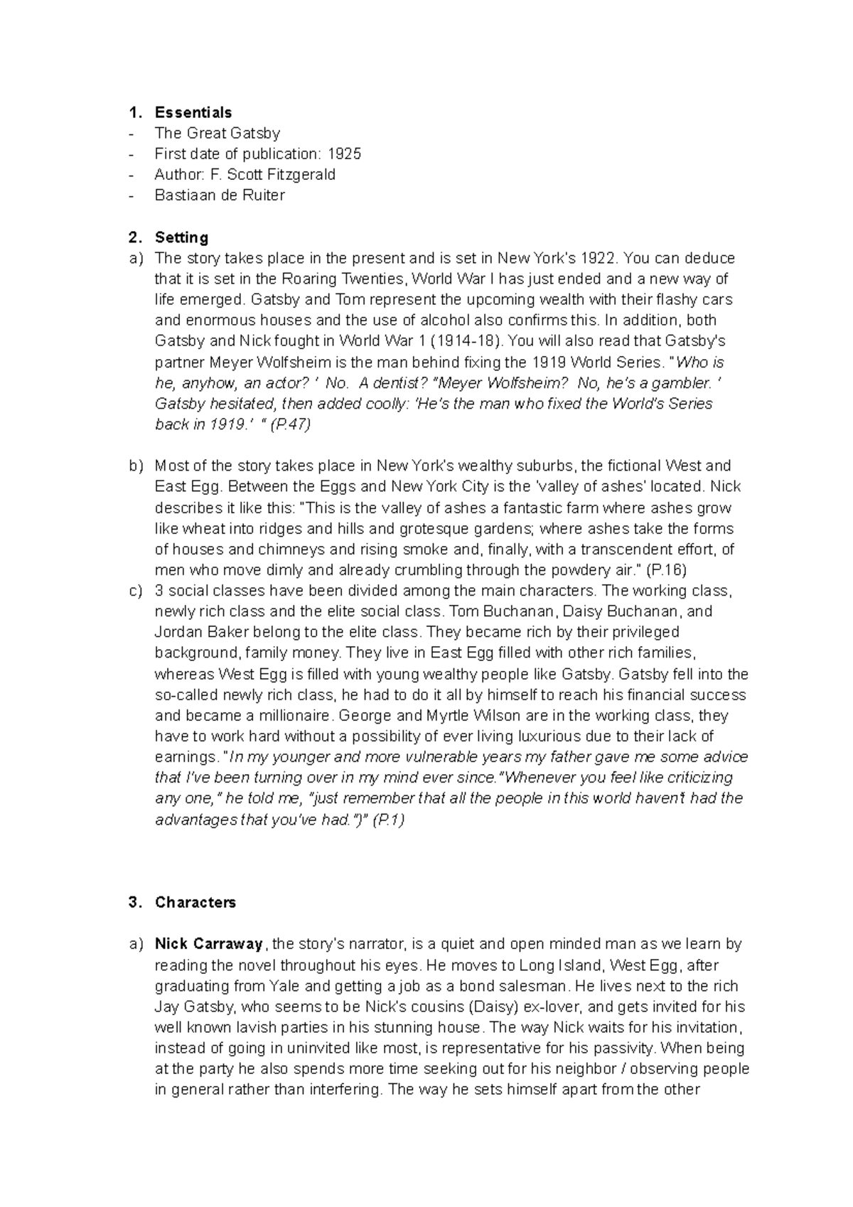 The%20great%20Gatsby%20inleveren huiswerk inleveren Engels verslag - 1 ...