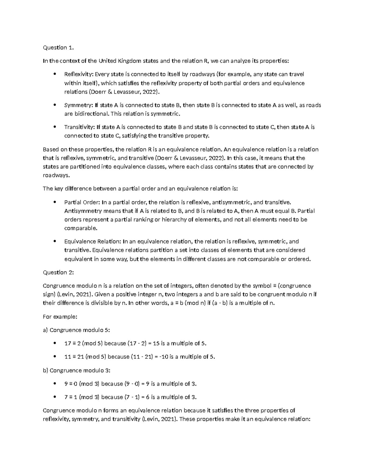 MATH 1302 Discussion unit 6 - Question 1. In the context of the United ...