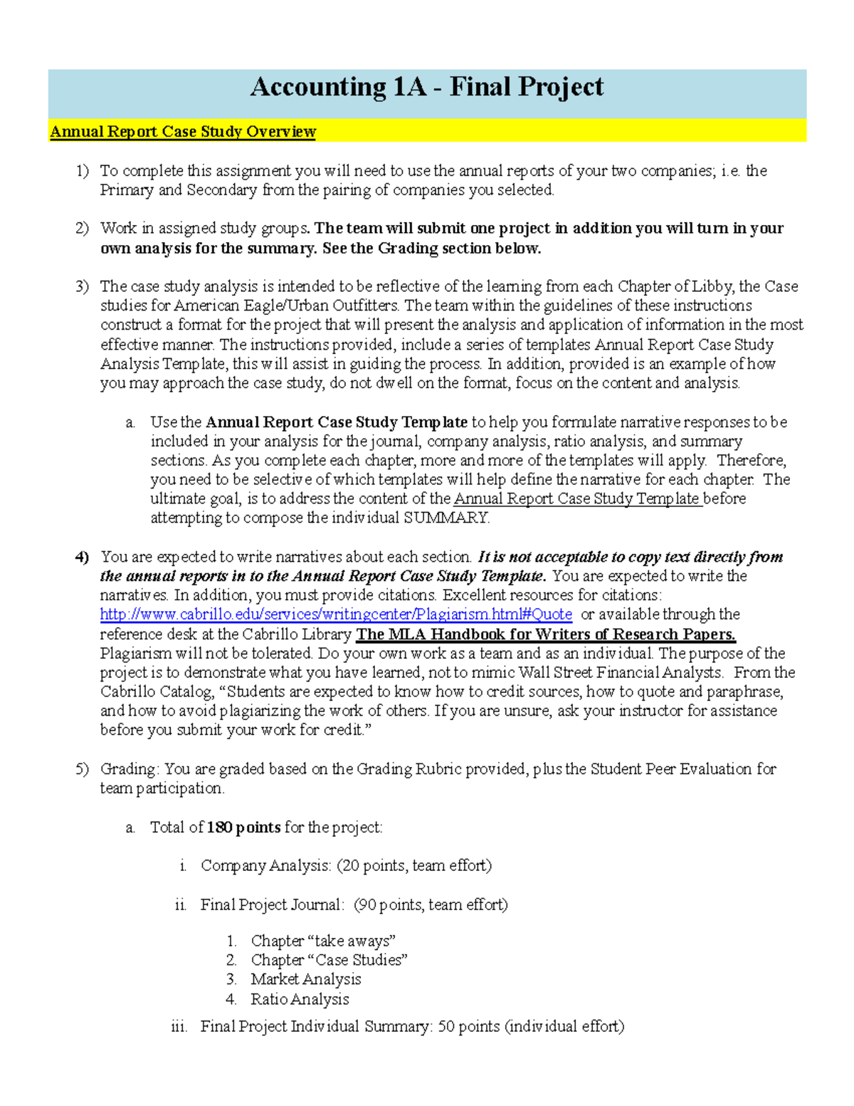 Final Project Instructions 2013 v1 - Accounting 1A - Final Project ...