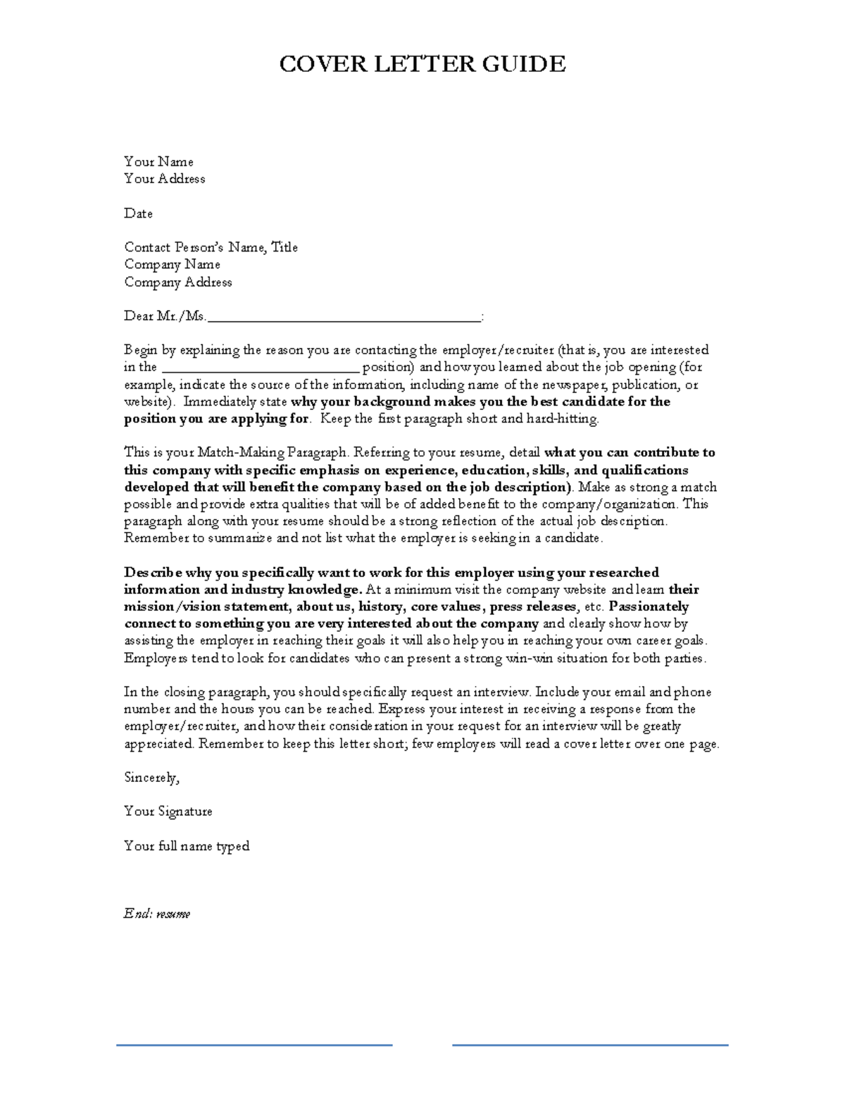 Cover Letter Guide 2015 - PSY31153 - CCNY - Studocu