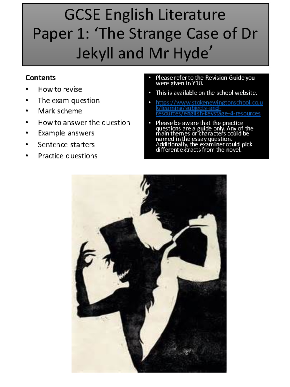The Strange Case of Dr Jekyll and Mr Hyde - classic reading&writing ...