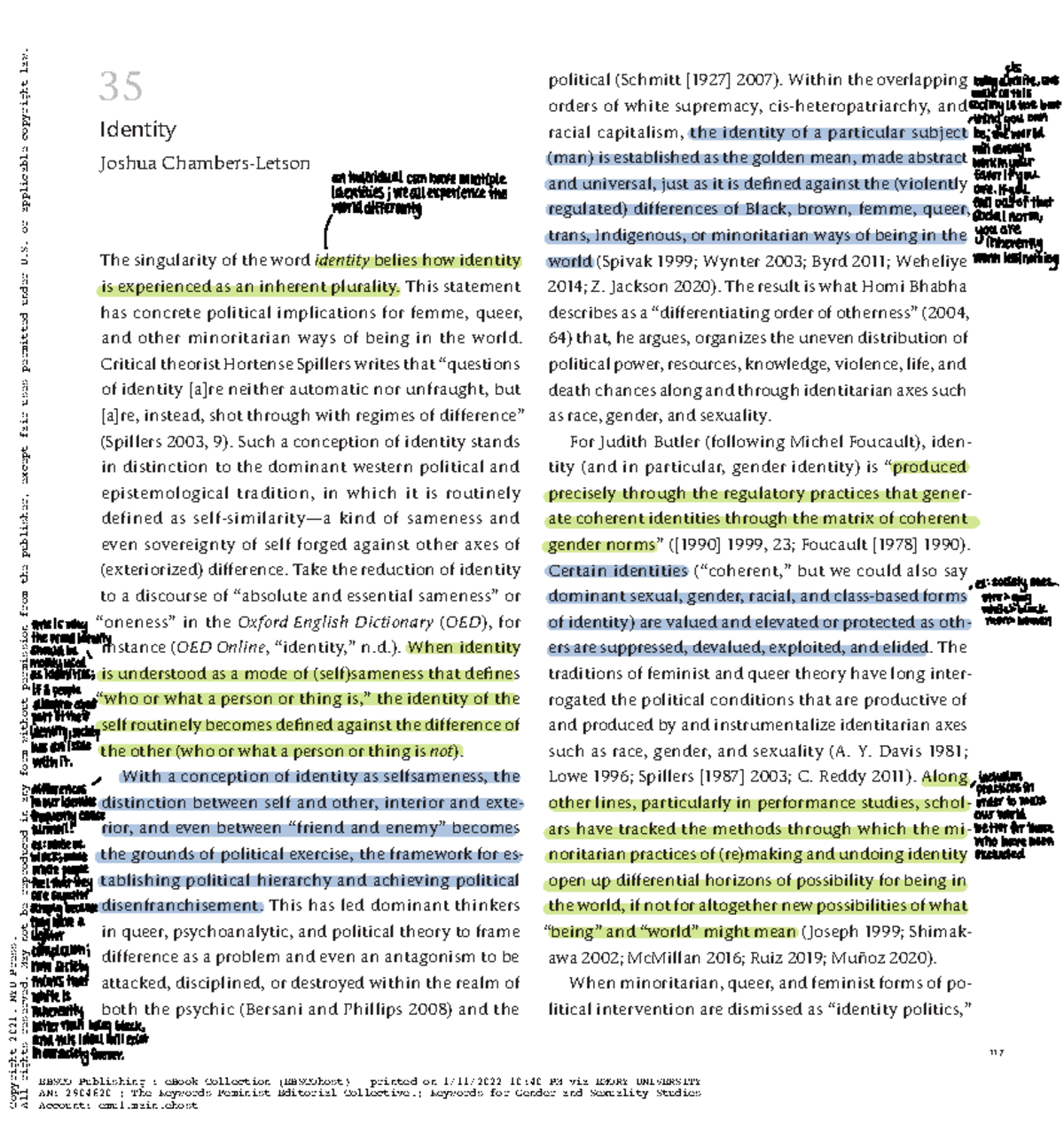 Identity Keywords For Gender And Sexuality Studies - !!" 35 Identity ...