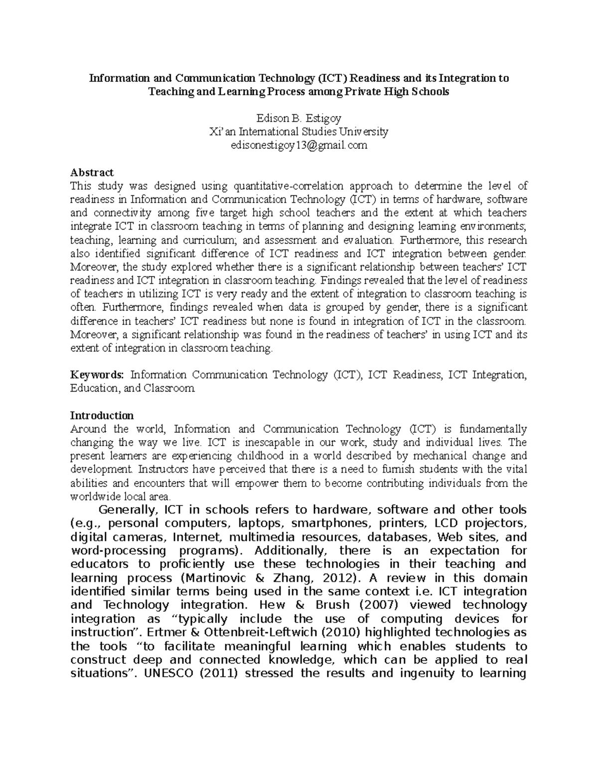 ICT Integration in Classroom - Information and Communication Technology ...