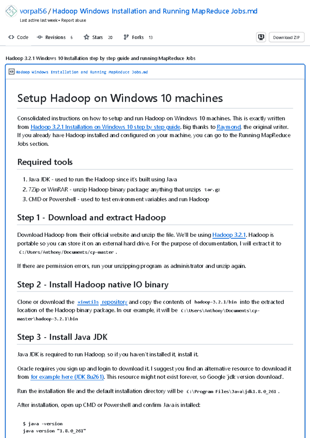 Hadoop 3.2.1 Windows 10 Installation - Hadoop 3.2 Windows 10 ...