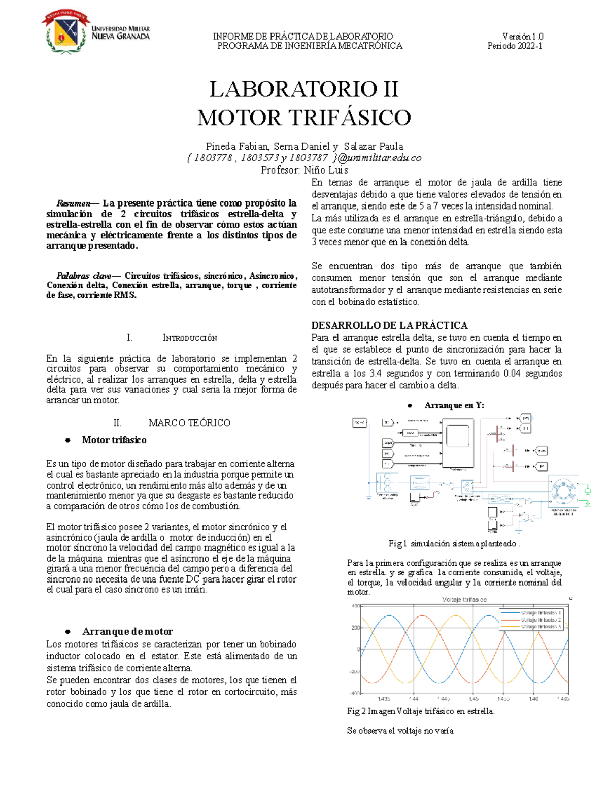 Lab2 - LAB 2 - PROGRAMA DE INGENIERÍA MECATRÓNICA Periodo 2022 ... Lab2 - LAB 2 - PROGRAMA DE INGENIERÍA MECATRÓNICA Periodo 2022 ...