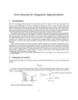 Riemann Sums Handout - Lecture 11Section 8 Numerical Integration Jiwen ...