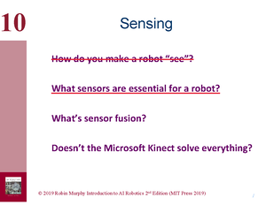 2 Robots Taxonomy AI Ch1n2 - 1 © 2019 Robin Murphy Introduction to AI ...