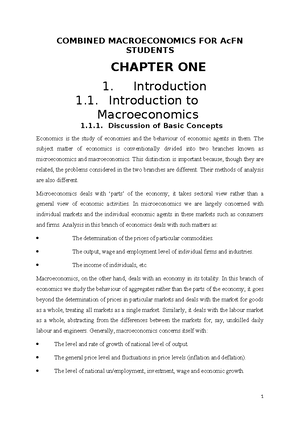 IFA Chapter 1 - Lecture material - CHAPTER 1 Development of Accounting Principles and ...
