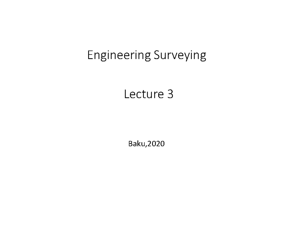 Lecture 3 - Linear Measurement - Engineering Surveying Baku, Lecture 3 ...