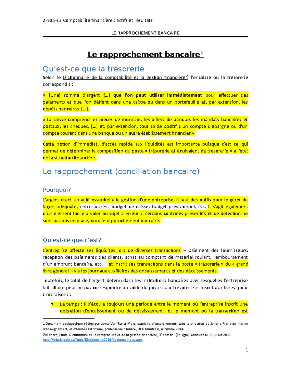 Conciliation bancaire - LE RAPPROCHEMENT BANCAIRE Le rapprochement ...