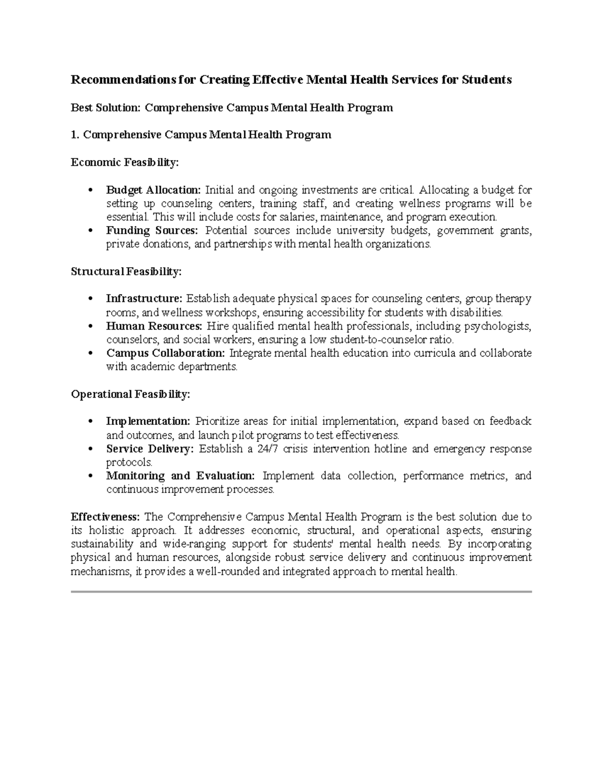 GPT Recommendations and Conclusion - Recommendations for Creating ...