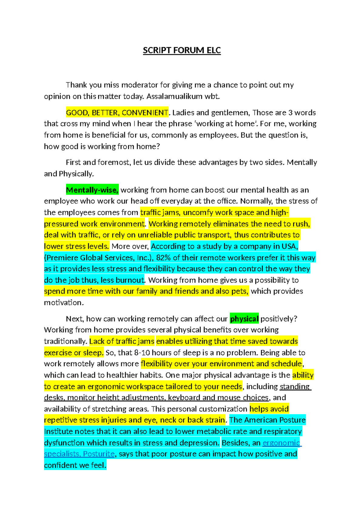 Script Forum ELC Khairul IMAN 3E - SCRIPT FORUM ELC Thank you miss ...