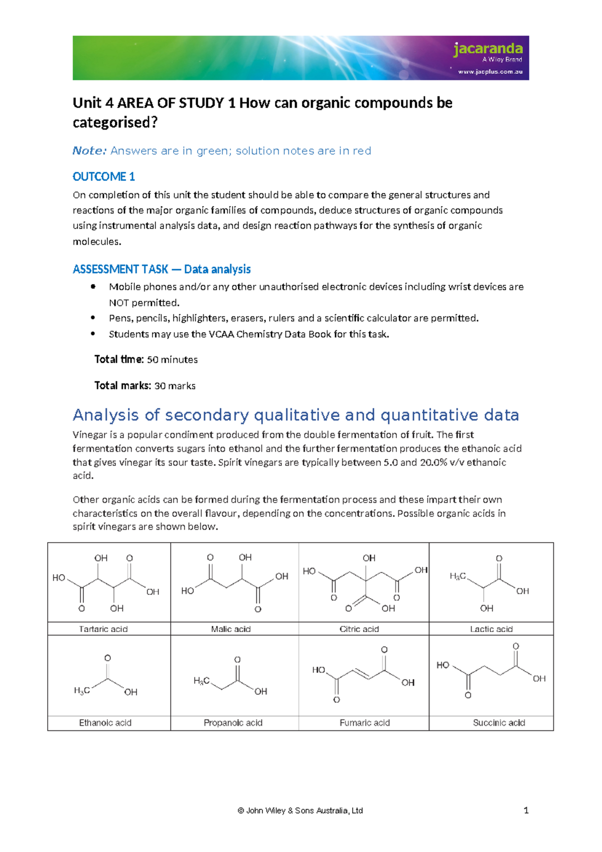 7 U4 AOS 1 Practice SAC Answers - Unit 4 AREA OF STUDY 1 How can ...