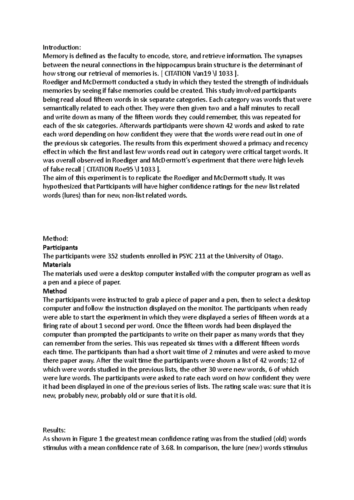 Poster - Introduction: Memory is defined as the faculty to encode ...