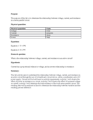 GMU PHYS 246- college physics 2 - Capacitor abstract - A- ABSTRACT 1 ...