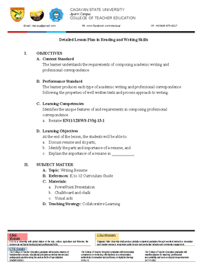 Lesson PLAN 3RD Quarter - DAILY LESSON PLAN School Grade Level ...
