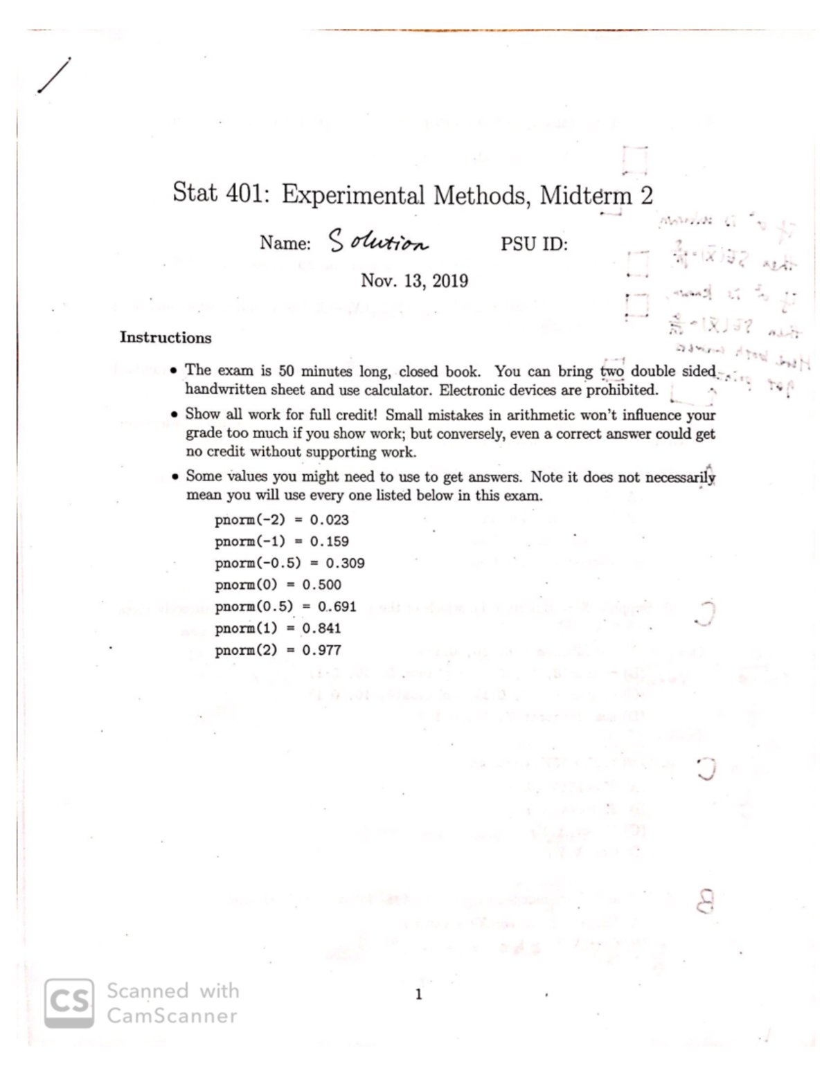 Midterm 2-solution - Stat 401 - Studocu