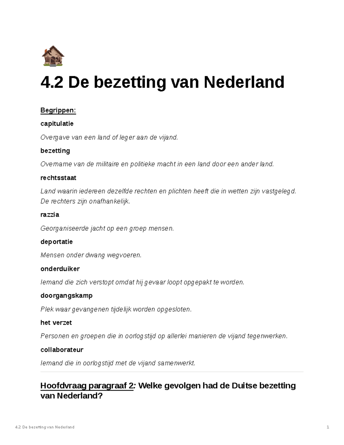 4.2 de bezetting van Nederland Feniks mavo - Ê 4 De bezetting van ...