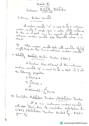 Discrete probability distributions - Probability, Statistics And Numerical Methods - Studocu