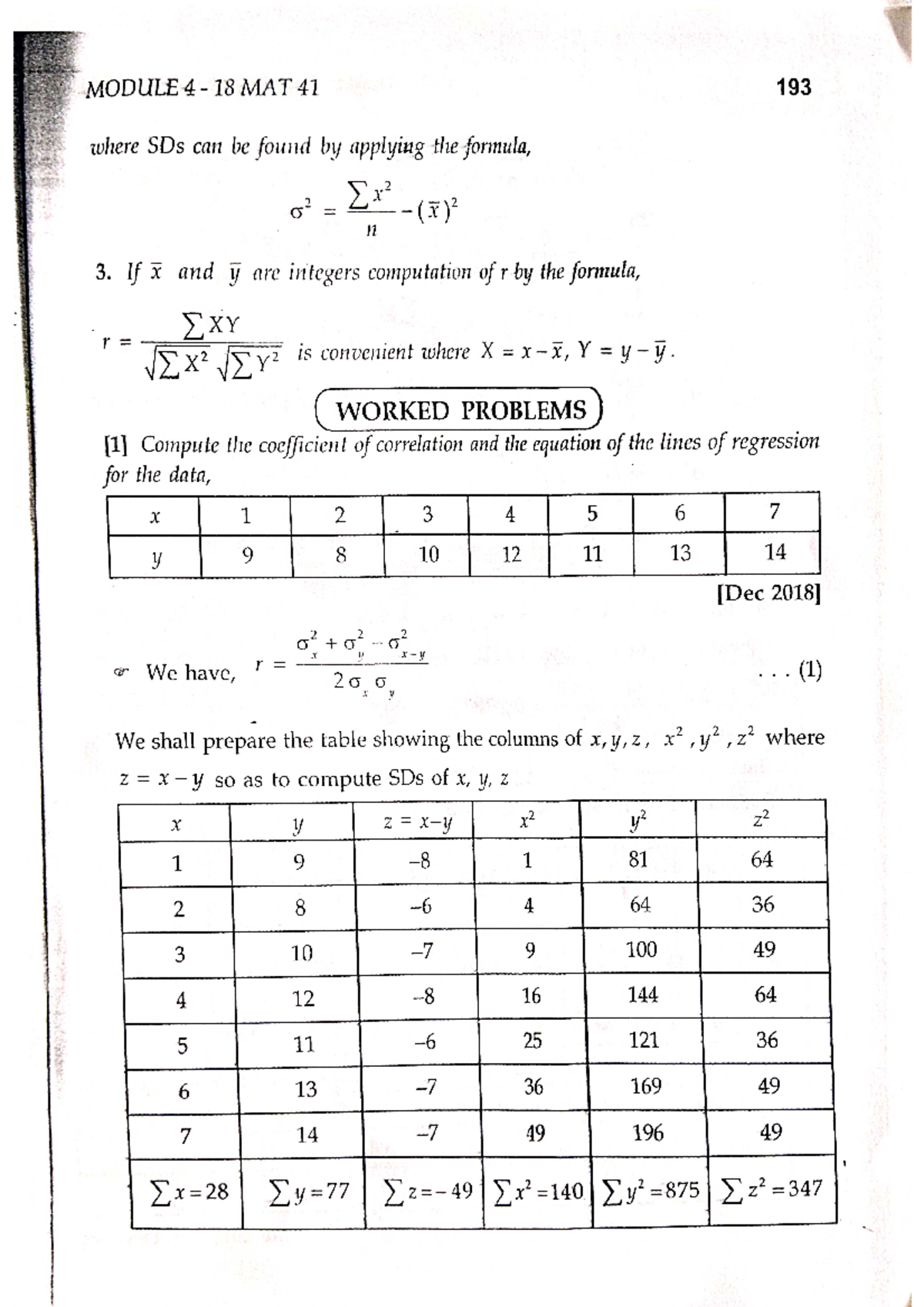 Mod 4 Mod 1 5 Complex Analysis Probability And Statistical Methods