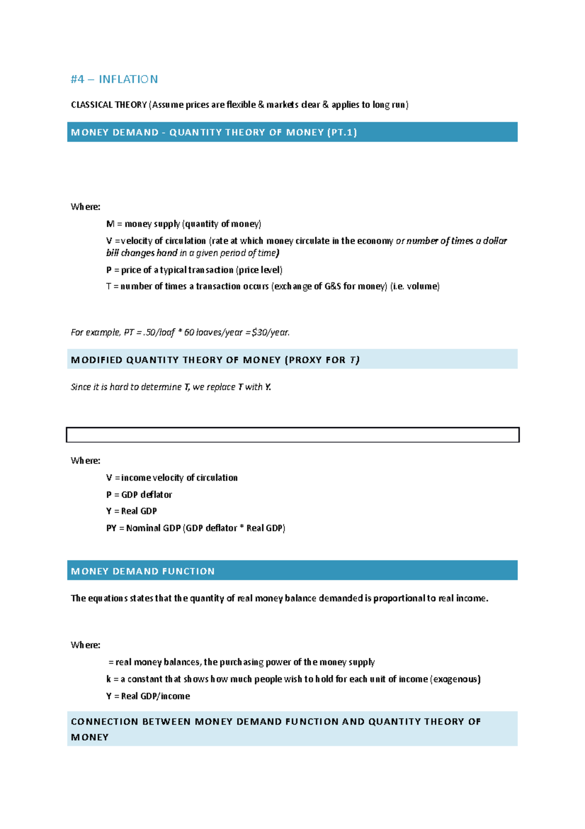 Inflation Textbook Notes - #4 – INFLATION CLASSICAL THEORY (Assume ...