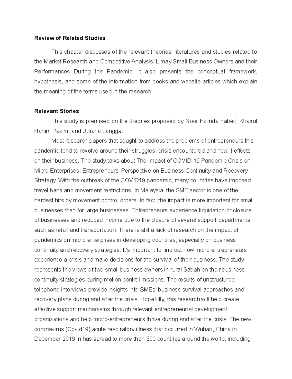 Rrl - Review of Related Studies This chapter discusses of the relevant ...