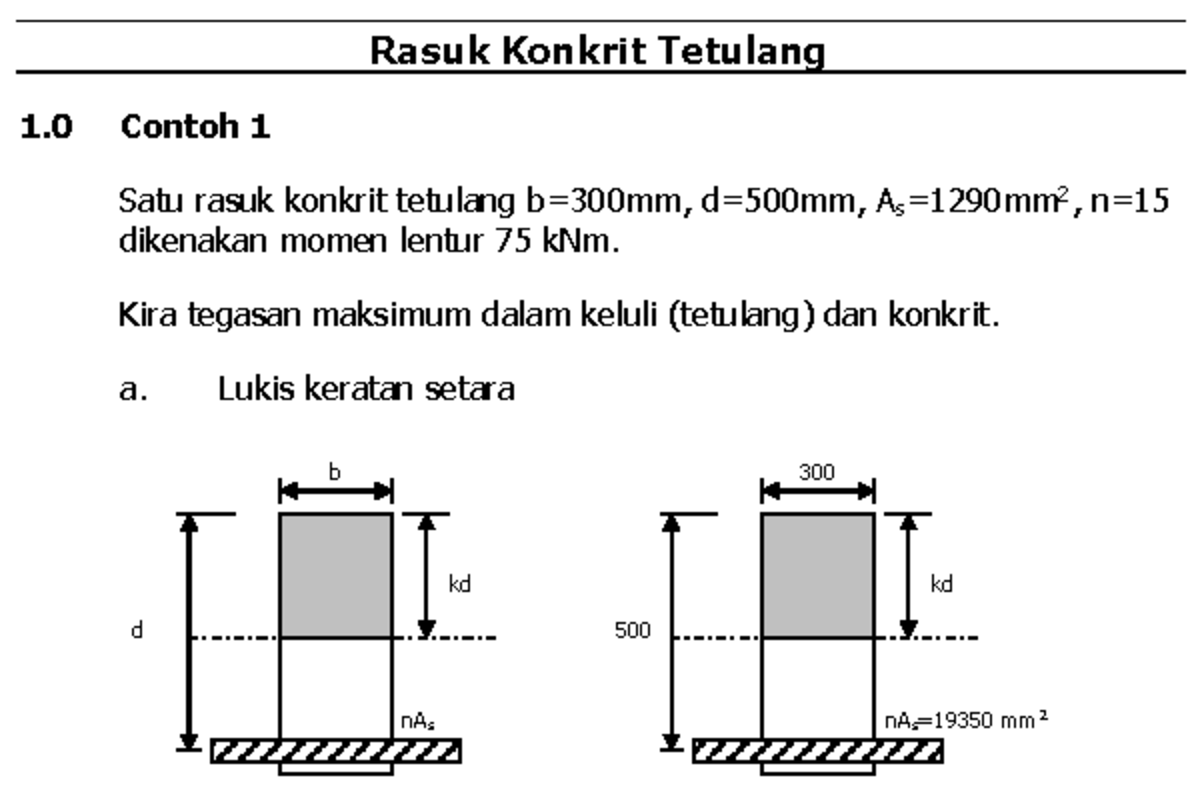 Week11 Example Structural Reinforced Concrete Element - Rasuk Konkrit ...