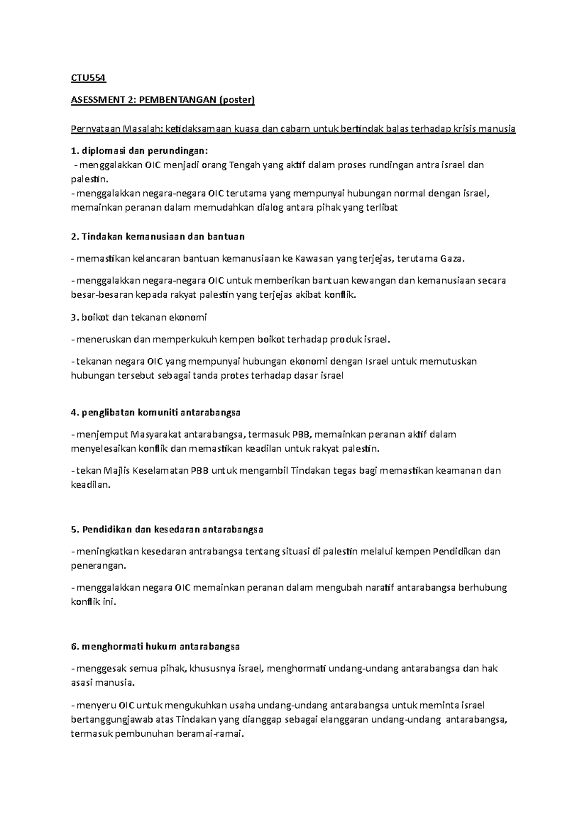 Ctu dialog presentation poster - CTU ASESSMENT 2: PEMBENTANGAN (poster ...