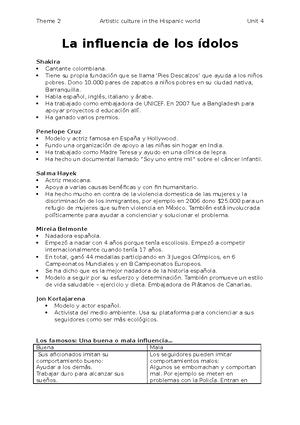 Spanish speaking facts - Spanish General Facts Los valores ...