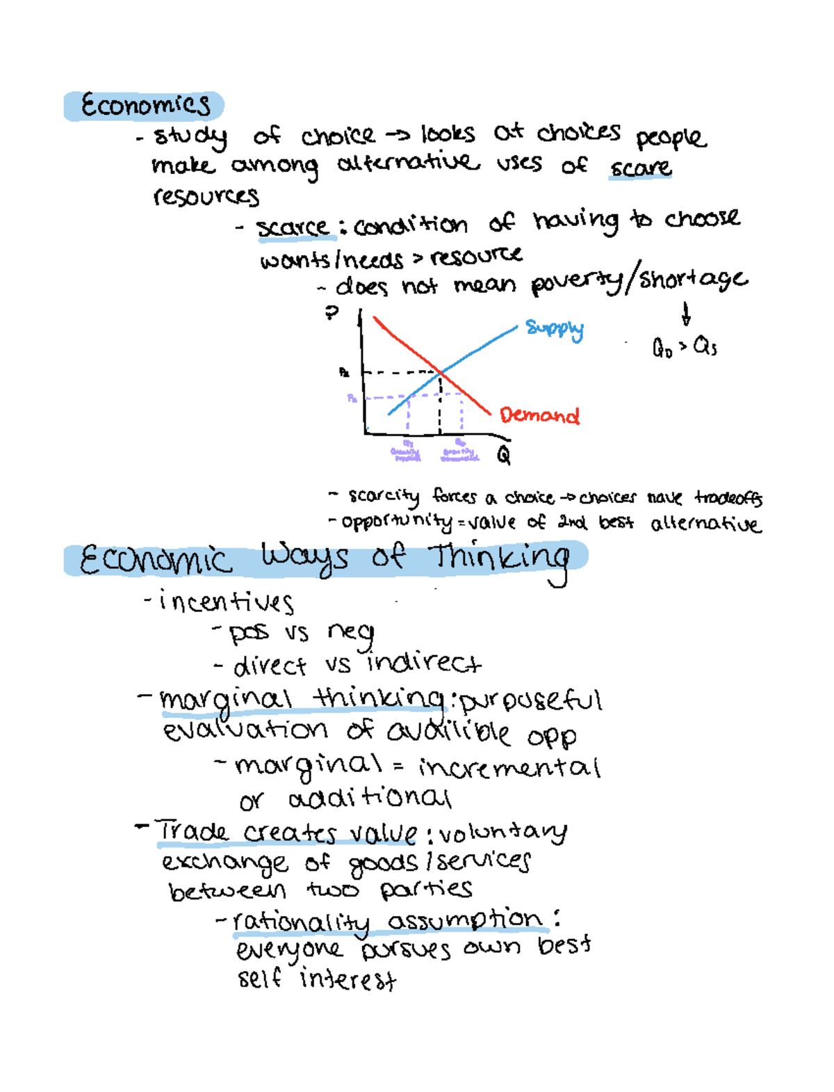 Lecture 1 Overview of Micro Concepts - Economics study of choice s ...