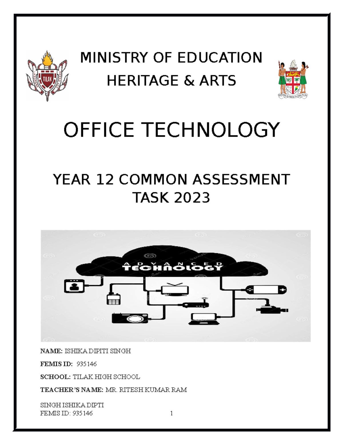 Ishika Dipti Singh - 935146 - MINISTRY OF EDUCATION HERITAGE & ARTS ...