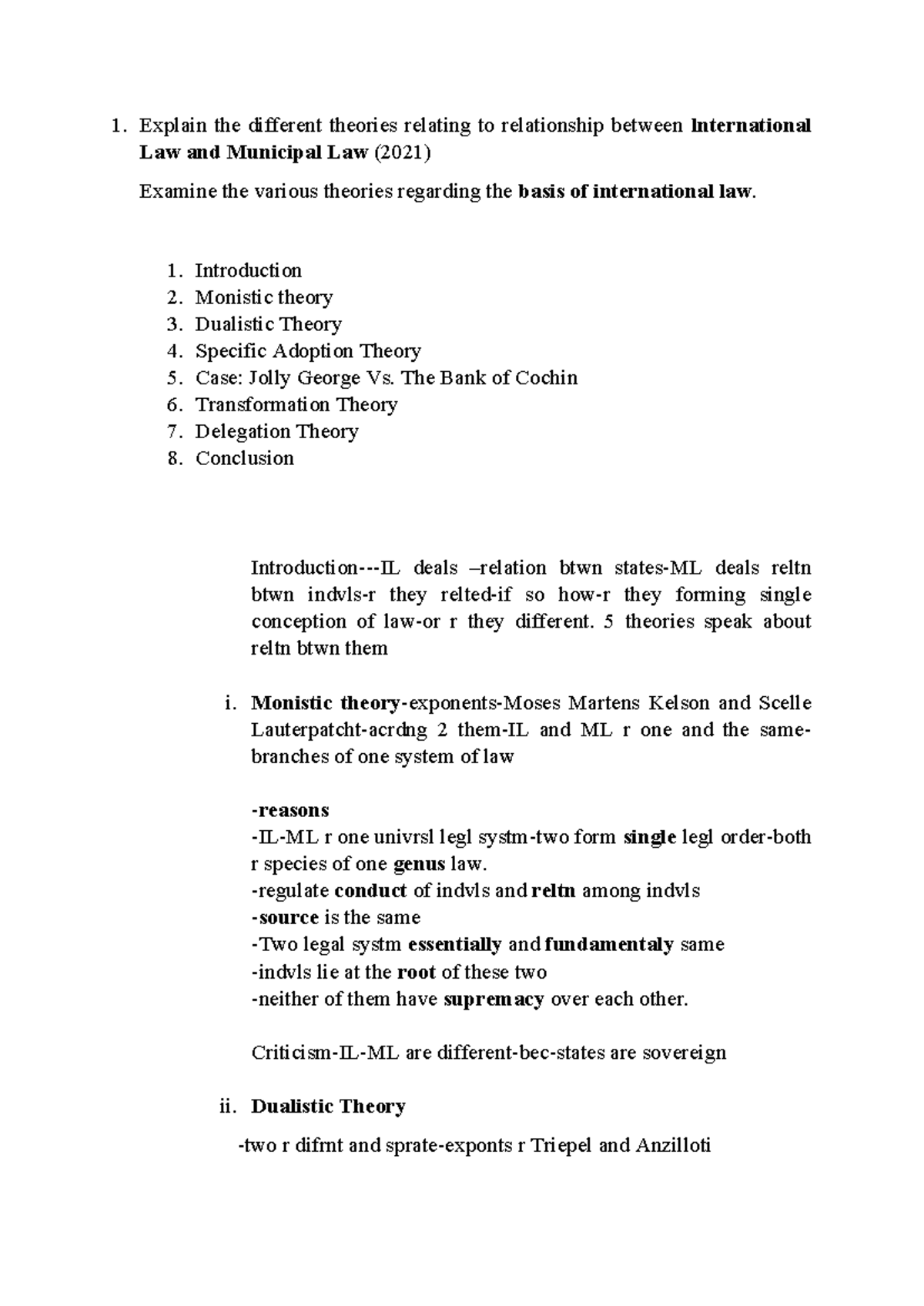 PIL important questions and answers - Explain the different theories ...