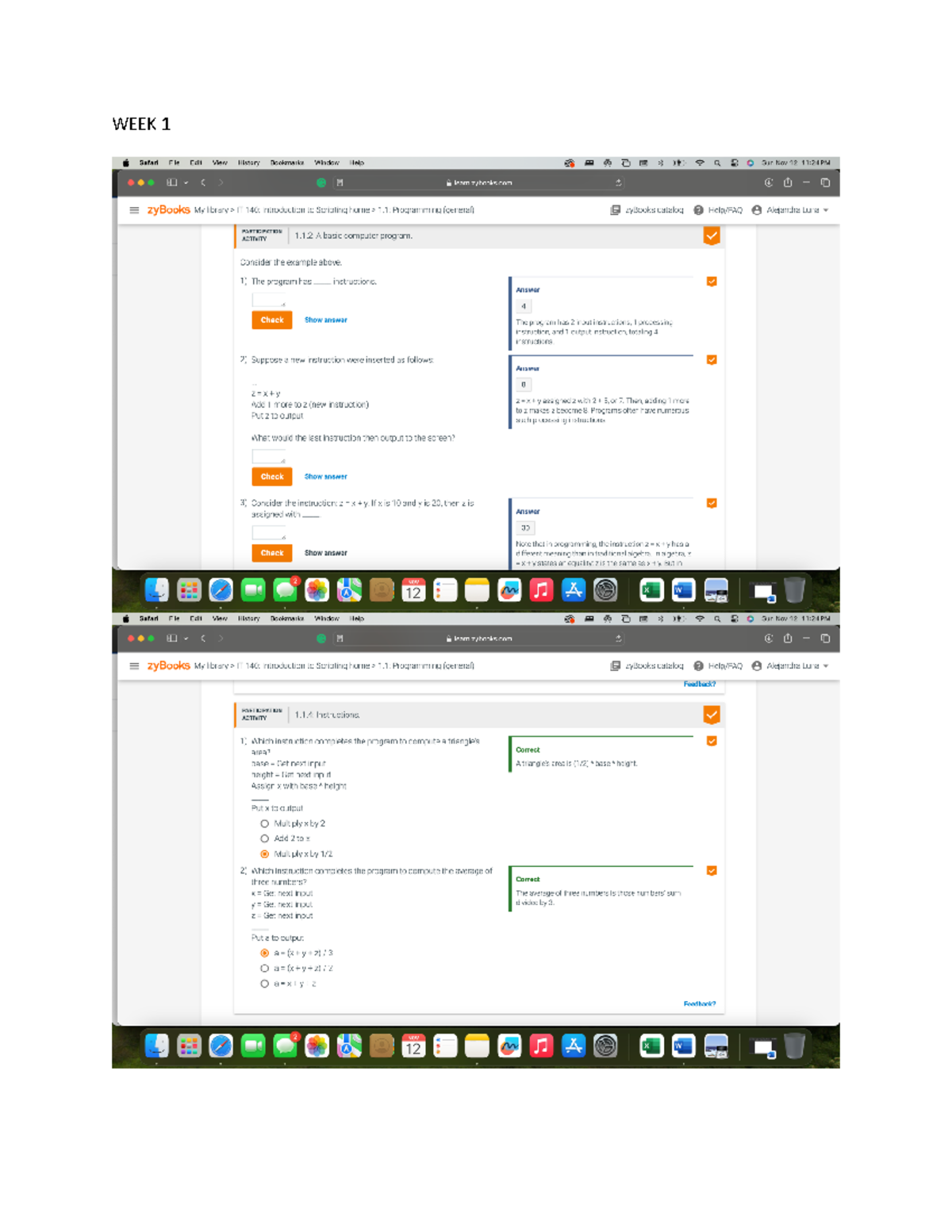 WEEK 1 - Zybooks week - IT 140 - WEEK - Studocu