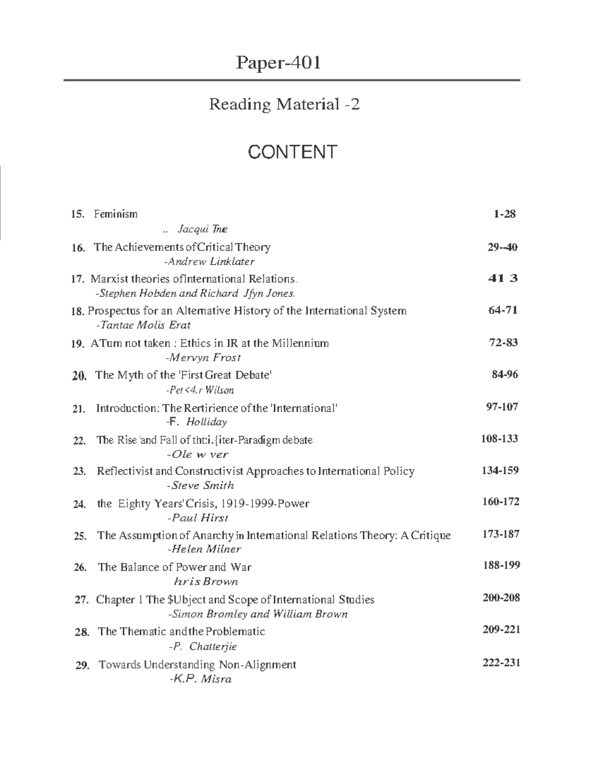 SM-1 Material 2 - Lesson 15 to 29 - Paper- Reading Material - CONTENT ...