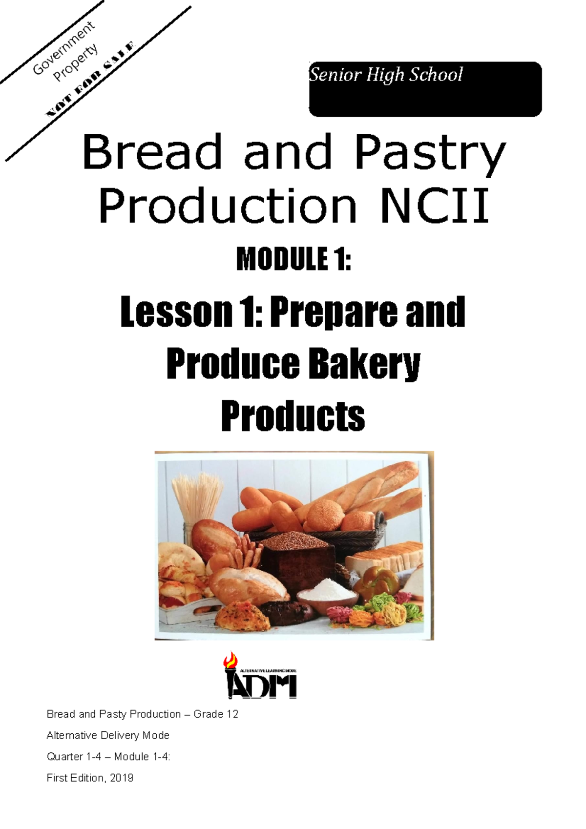 BPP-q1-mod1 Prepare-and-Produce-Bakery-revised - Bread and Pastry Production NCII MODULE 1 ...
