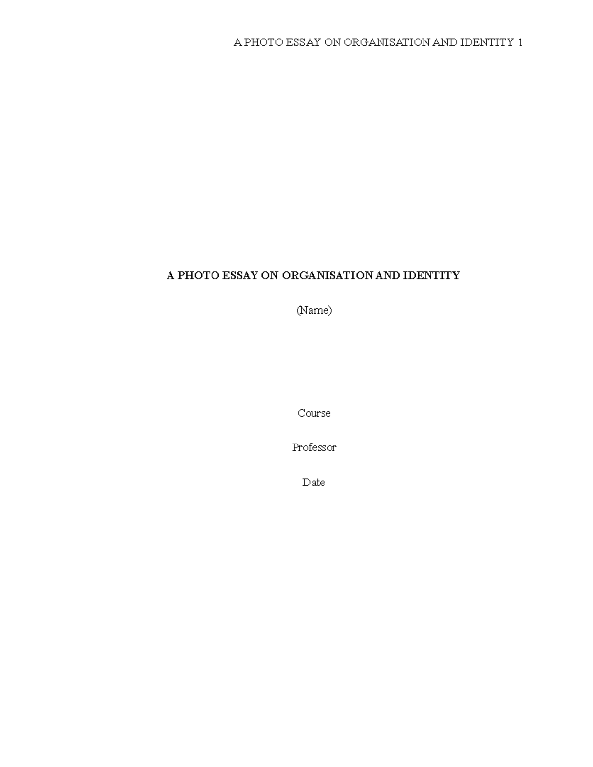 Photo essay.edited - revision management - A PHOTO ESSAY ON ...