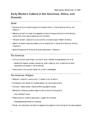 HIS102 lecture notes - Revolutions in Haiti and Latin America - HIS 102 ...