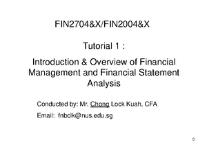 2014 Jan Tutorial 1 Overview of Financial Management and FSA Worked ...