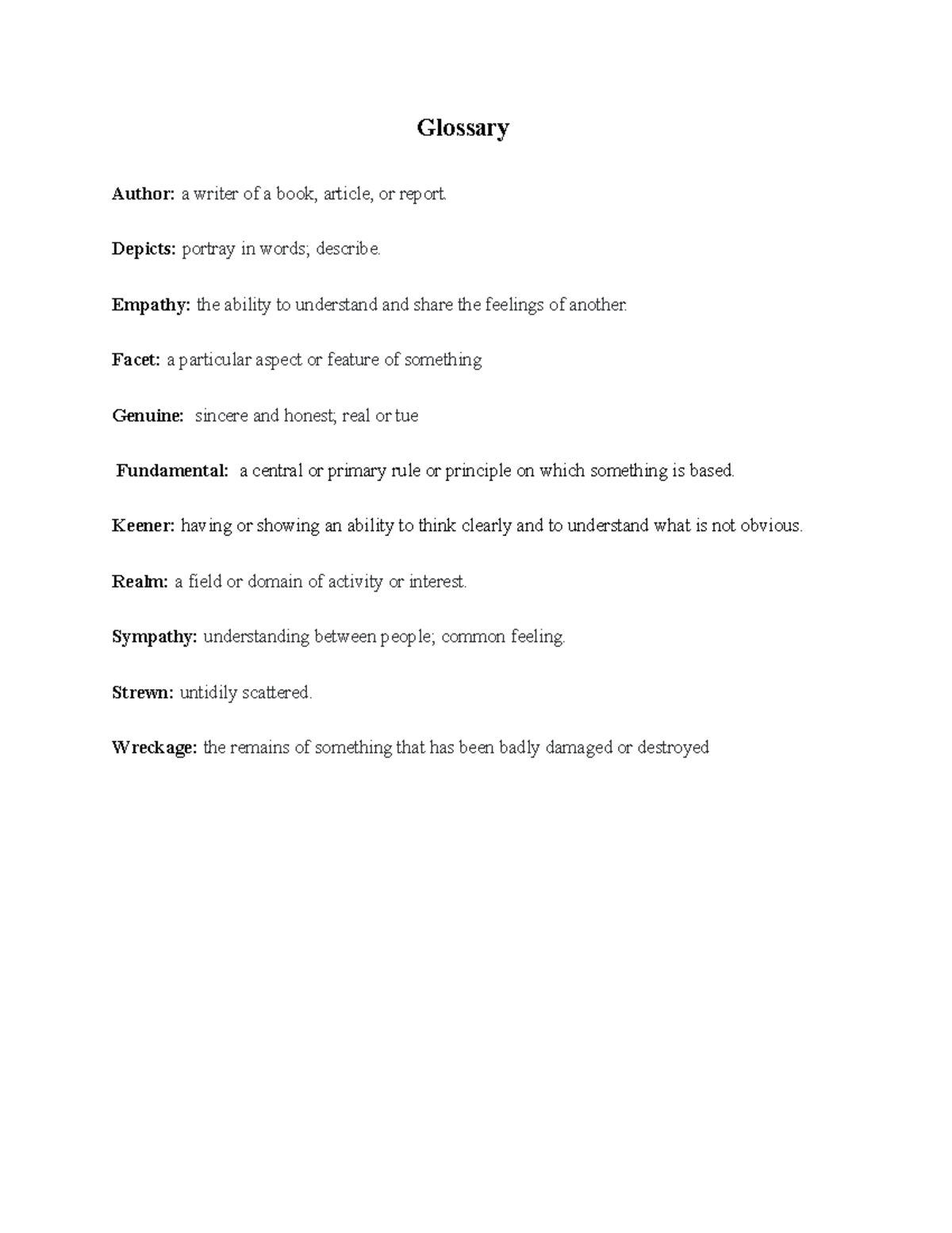 Glossary - references - Glossary Author: a writer of a book, article ...