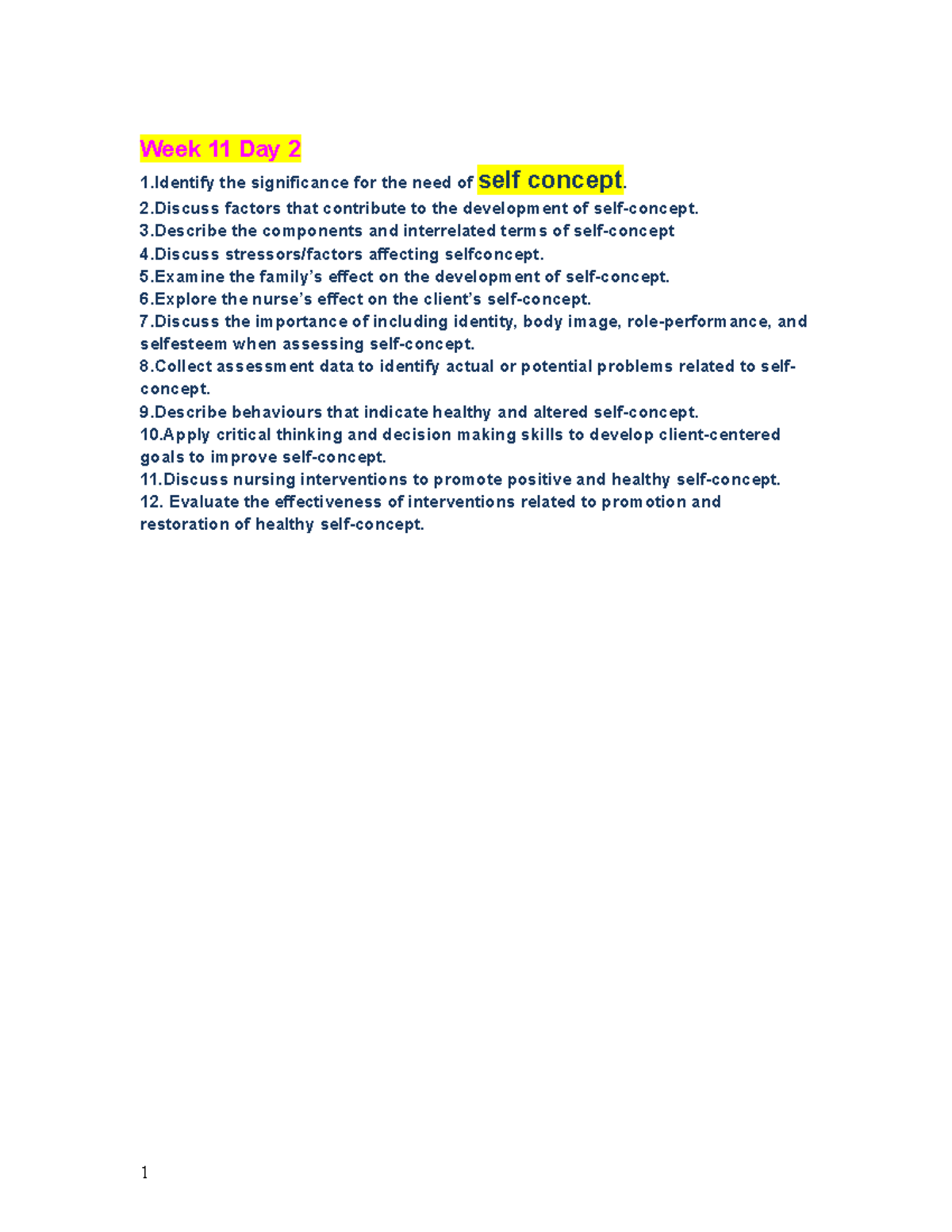 Online Learning Goal OLG 104 course outline OLG six - Week 11 Day 2 1 ...